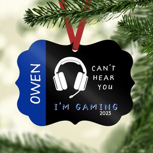 Video Game Ornament, Personalized Christmas Ornaments, Teen Boy Gift ...