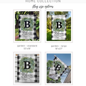 Initial House Flag Personalized Garden Flag Farmhouse | Etsy