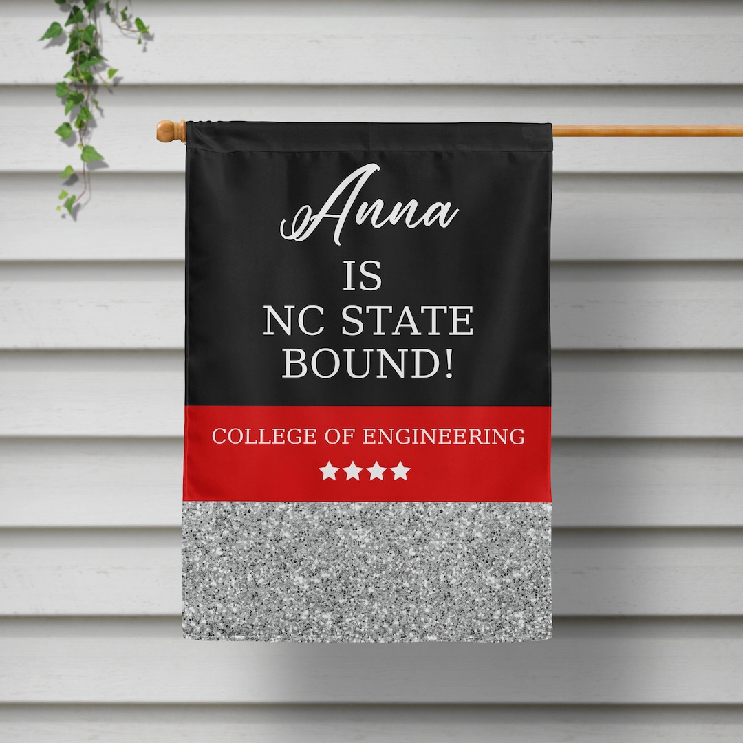 Graduation Yard Sign, College Bound, Personalized Garden Flag ...