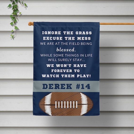 Personalized Football Flag Football Gifts Sports Mom Garden | Etsy