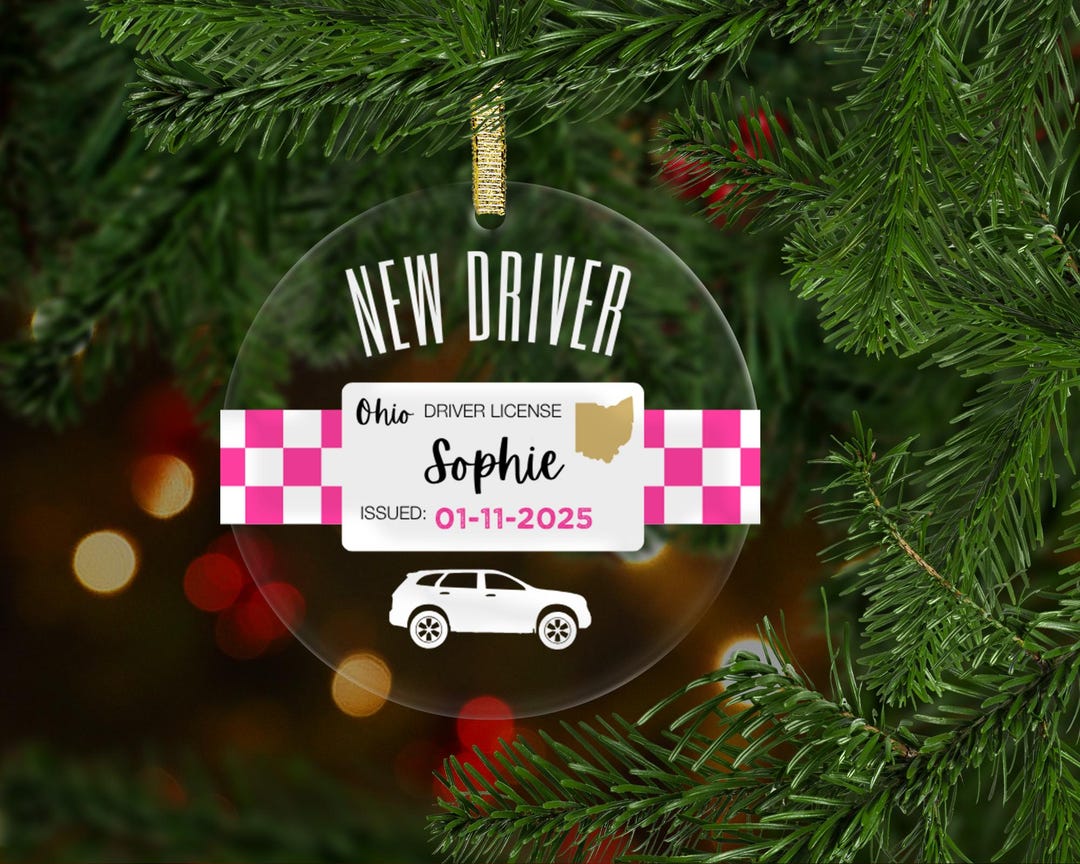 New Driver Ornament, Personalized Christmas Ornament, First Car ...