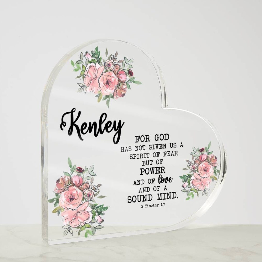 Bible Verse Acrylic Plaque, Custom Plaque, Personalized Christian Gifts, Teenage Girl Gifts ...