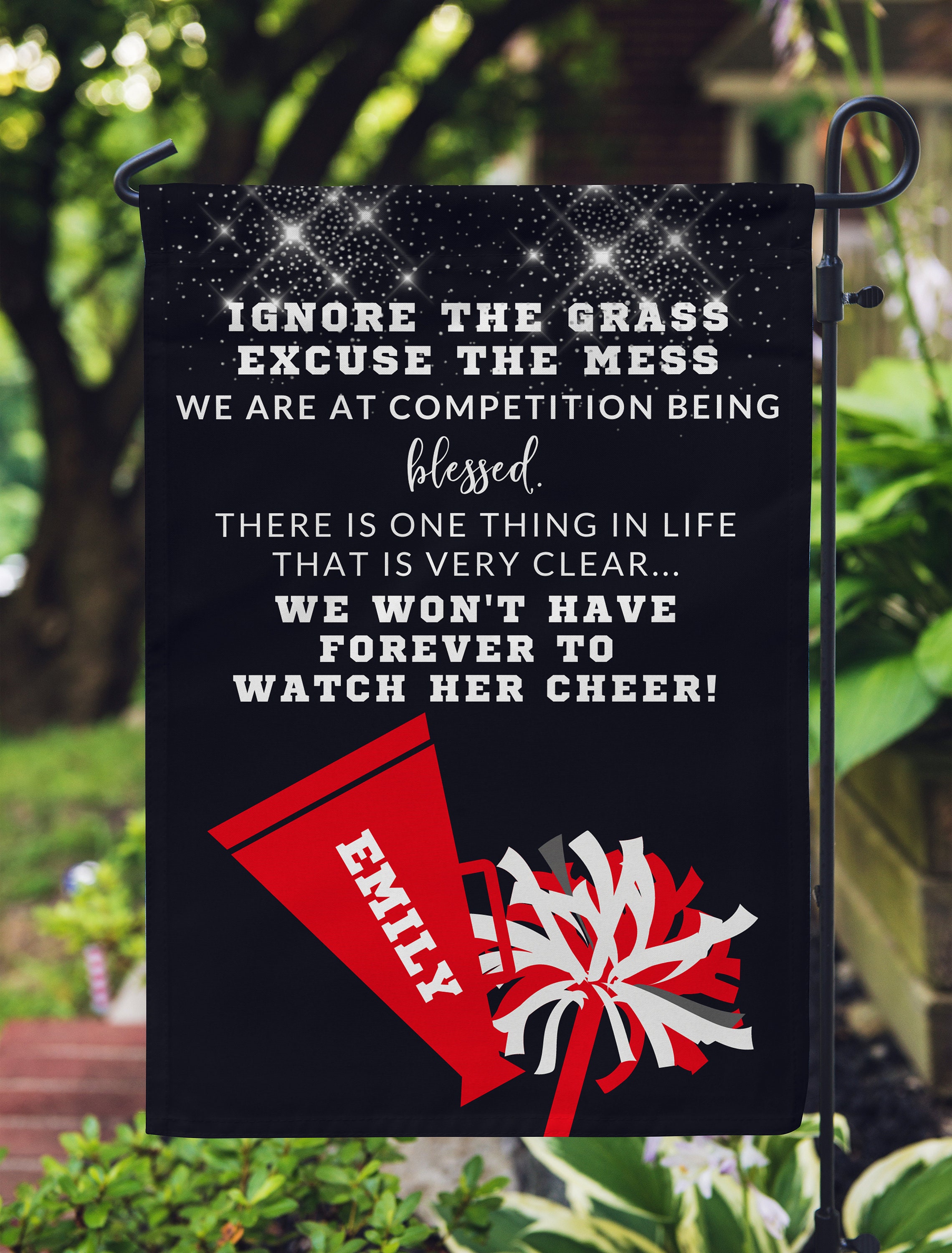 Personalized Cheerleading Flag Cheer Gifts Cheer Mom Garden | Etsy