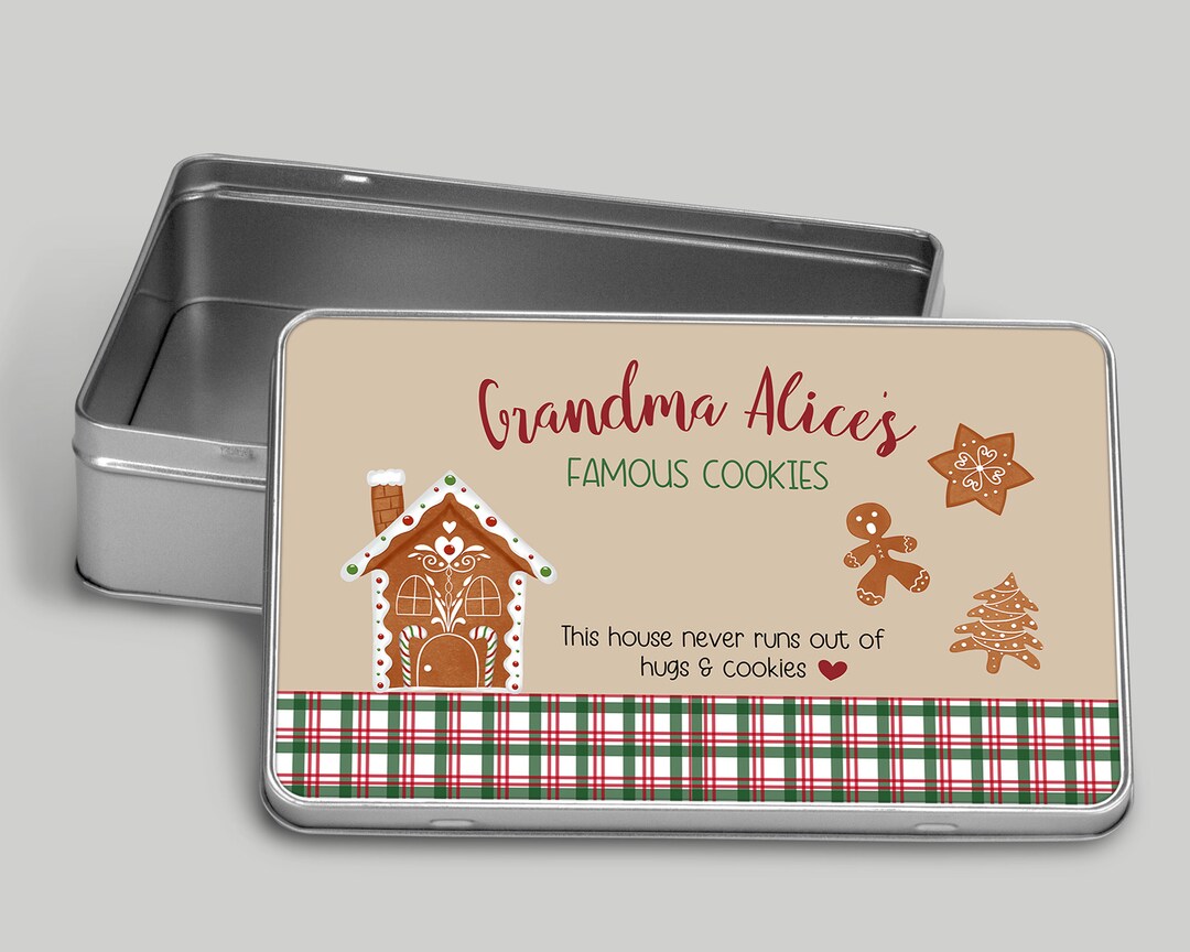 Mimi Gifts, Personalized Tin Box, Gift From Grandkids, Christmas Cookie ...