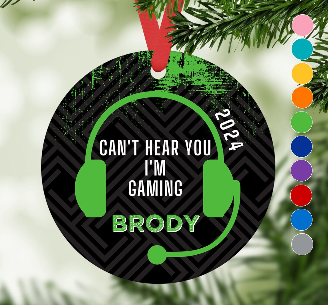 Video Game Ornament, Personalized Christmas Ornaments, Teen Boy Gift ...