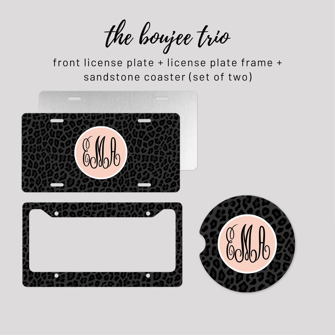 Front License Plate Monogrammed Car Tag Cute Car - Etsy
