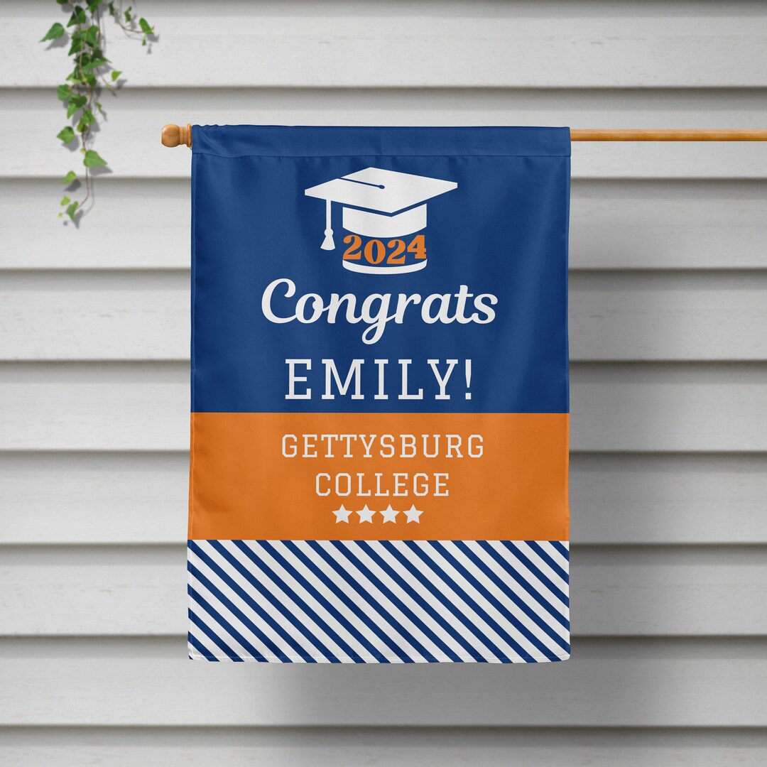 Graduation Yard Sign, Personalized Garden Flag, Custom Banner Sign ...