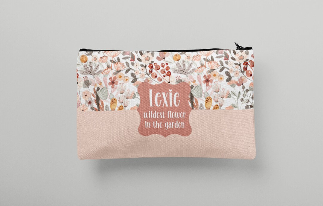 Tween Girl Gifts, Personalized Makeup Bag, Canvas Cosmetic Pouch ...