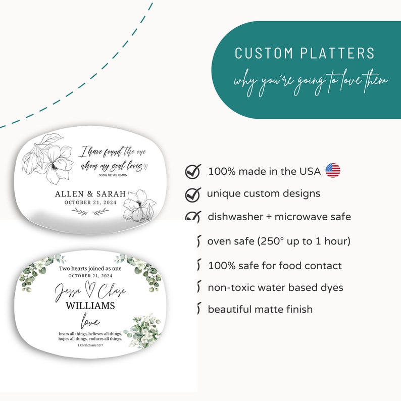 Christian Marriage, Personalized Wedding Platter, Unique Wedding Gift ...