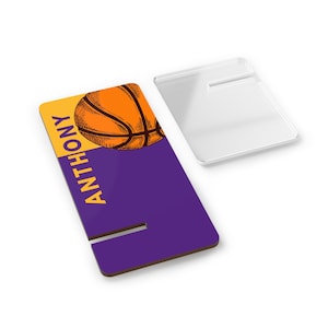 Basketball Cell Phone Stand, Teenage Boy Gifts, Personalized Phone ...