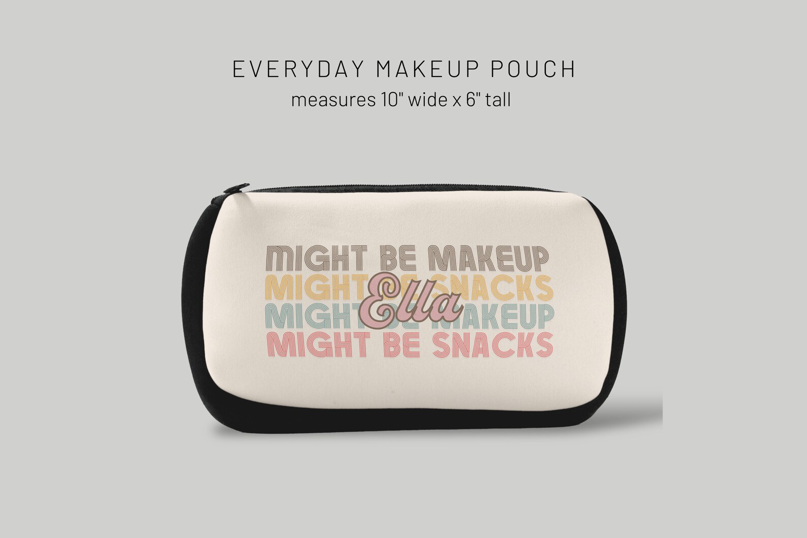 Tween Girl Gifts, Personalized Makeup Bag, Custom Cosmetic Bag, Name ...