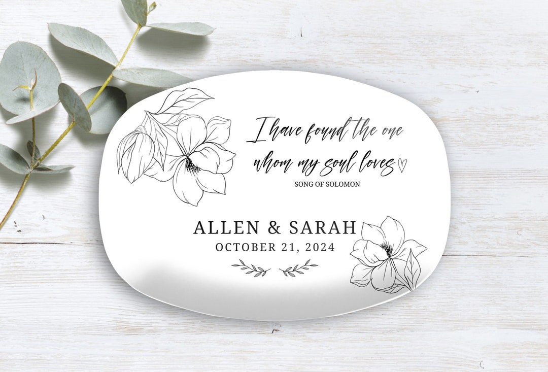 Personalized Wedding Platter, Unique Wedding Gift, Christian Marriage ...