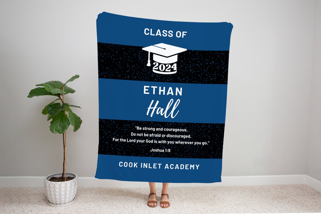 Graduation Blanket 2024, Personalized Throw Blanket, Senior Graduation ...