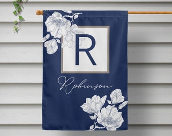 Monogram House Flag - Etsy