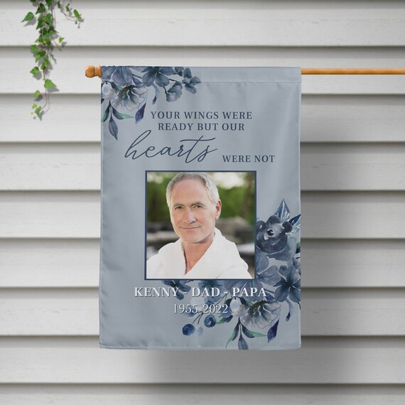 In Loving Memory Memorial Garden Flag Personalized | Etsy