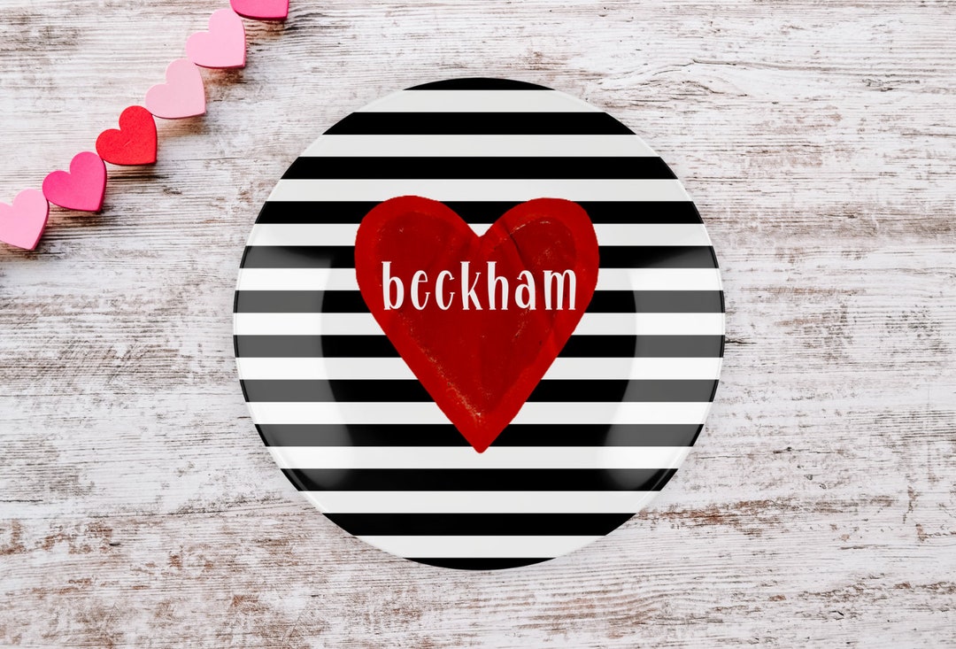 Valentine's Plates, Personalized Valentine's Day Plate for Boys ...
