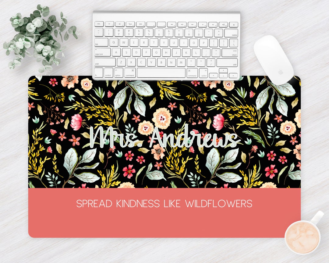 Personalized Desk Pad, Teacher Appreciation, Large Desk Mat, Custom ...