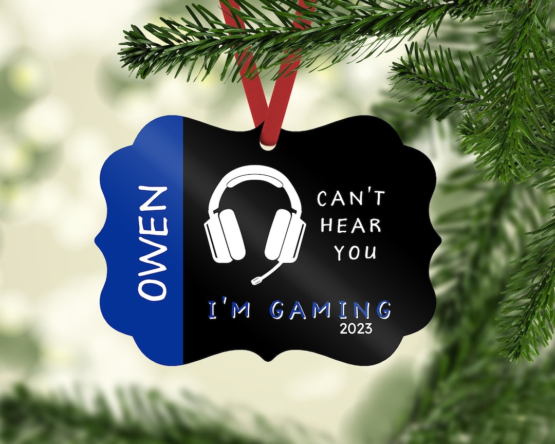 Video Game Ornament, Personalized Christmas Ornaments, Teen Boy Gift ...