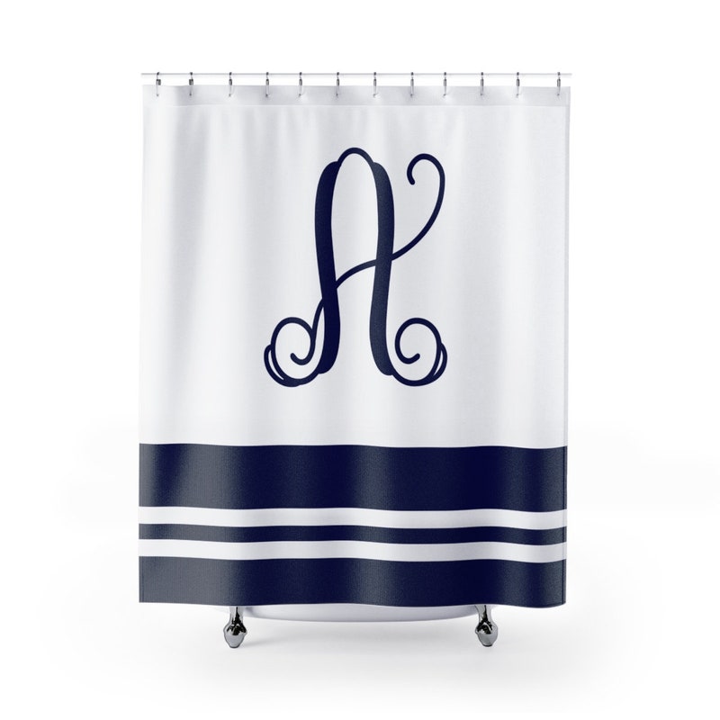 Monogram Curtain - Etsy