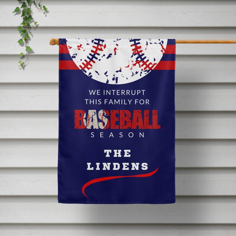 Baseball Garden Flag - Etsy