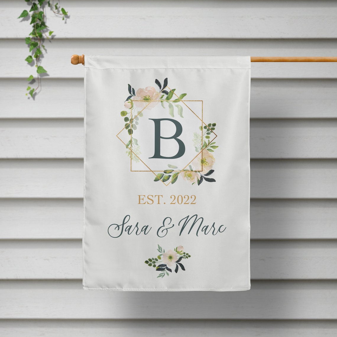 Wedding Flag Personalized Garden Flag Welcome Yard Sign - Etsy