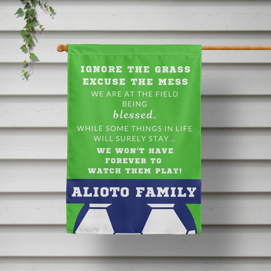 Personalized Soccer Flag, High School Sports Flag, Soccer Garden Flag ...