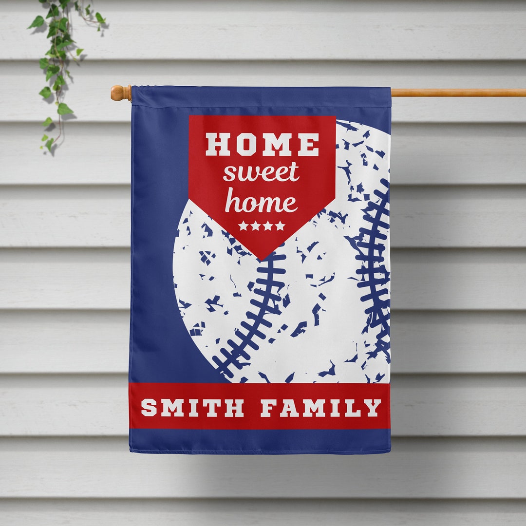Personalized Baseball Flag, High School Sports Flag, Baseball Garden ...