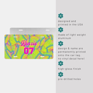 Softball License Plate, Front License Plate, Personalzed Car Tag, New ...