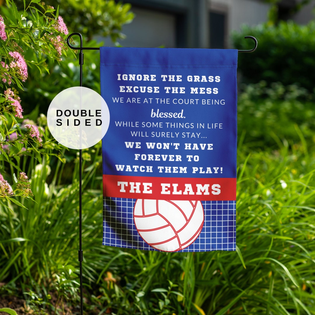Volleyball Gifts, Personalized Volleyball Flag, Sports Mom Garden Flag ...