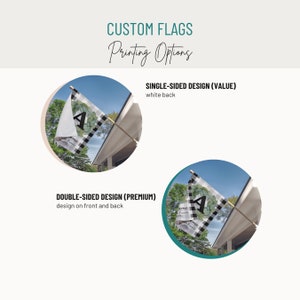 Initial House Flag, Personalized Garden Flag, Farmhouse Welcome Sign ...