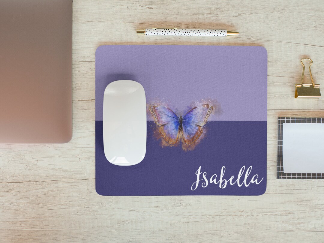 Teen Girl Gifts, Cute Mouse Pad, Personalized Kids Desk Mat, Butterfly ...