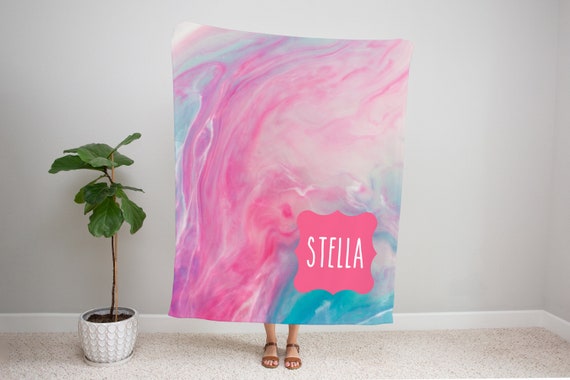 Teen Girl Gifts Personalized Name Blanket Minky Fleece | Etsy