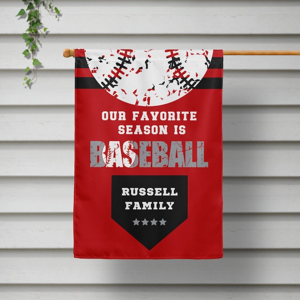 Baseball Garden Flag - Etsy
