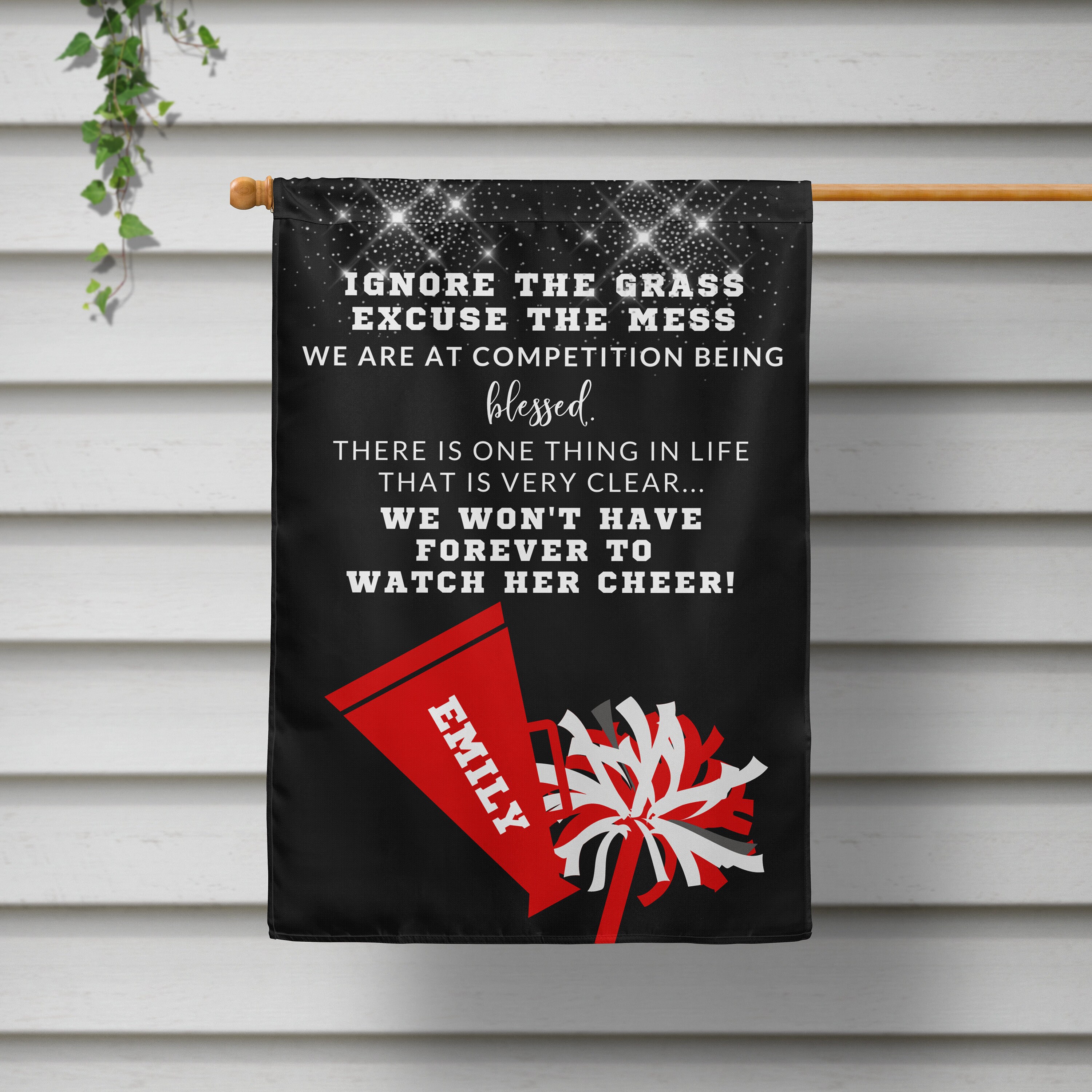 Personalized Cheerleading Flag Cheer Gifts Cheer Mom Garden | Etsy