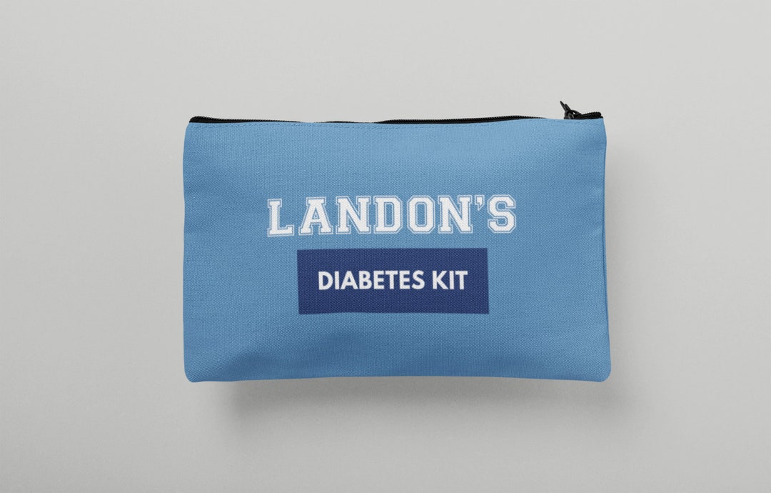 Diabetes Bag, Personalized Diabetes Kit, Diabetic Travel Pouch, Gift ...