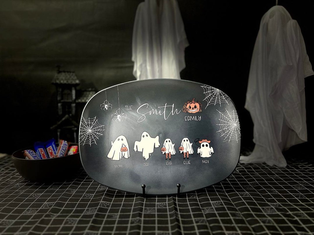 Halloween Platter, Personalized Family Serving Tray, Halloween Party ...