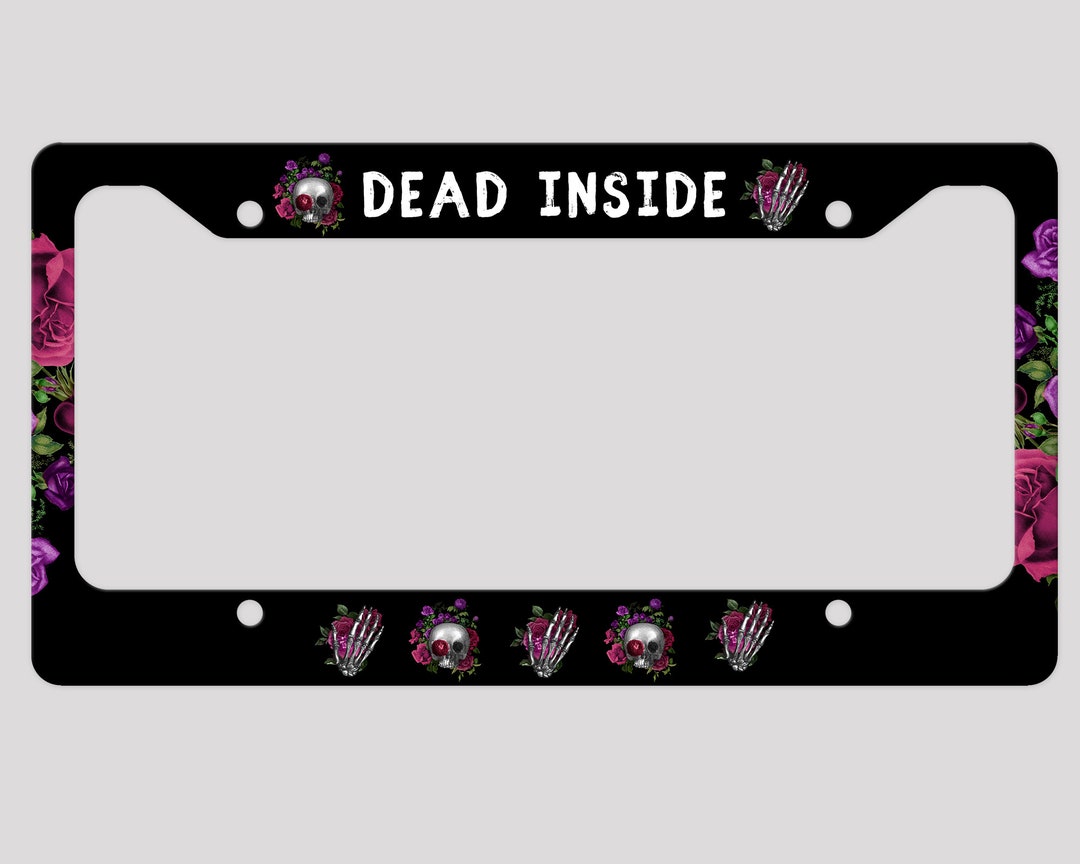 Gothic Car Decor, License Plate Frame, Personalzed Car Tag, New Car ...