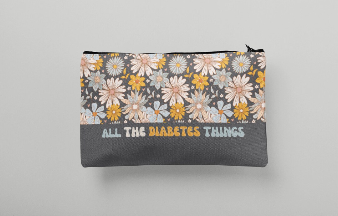 Diabetes Bag, All the Diabetes Things, Funny Travel Pouch, Glucose ...