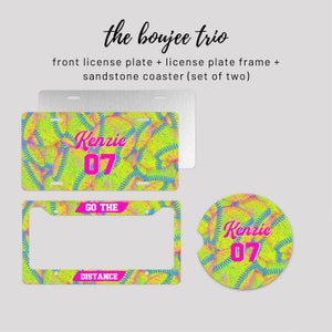 Softball License Plate, Front License Plate, Personalzed Car Tag, New ...