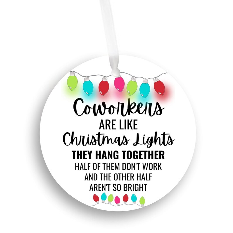 Funny Coworker Gift Funny Ornament Work Bestie 2022 - Etsy