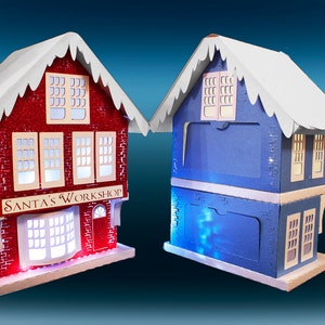 3D Santa's Workshop Template - Etsy