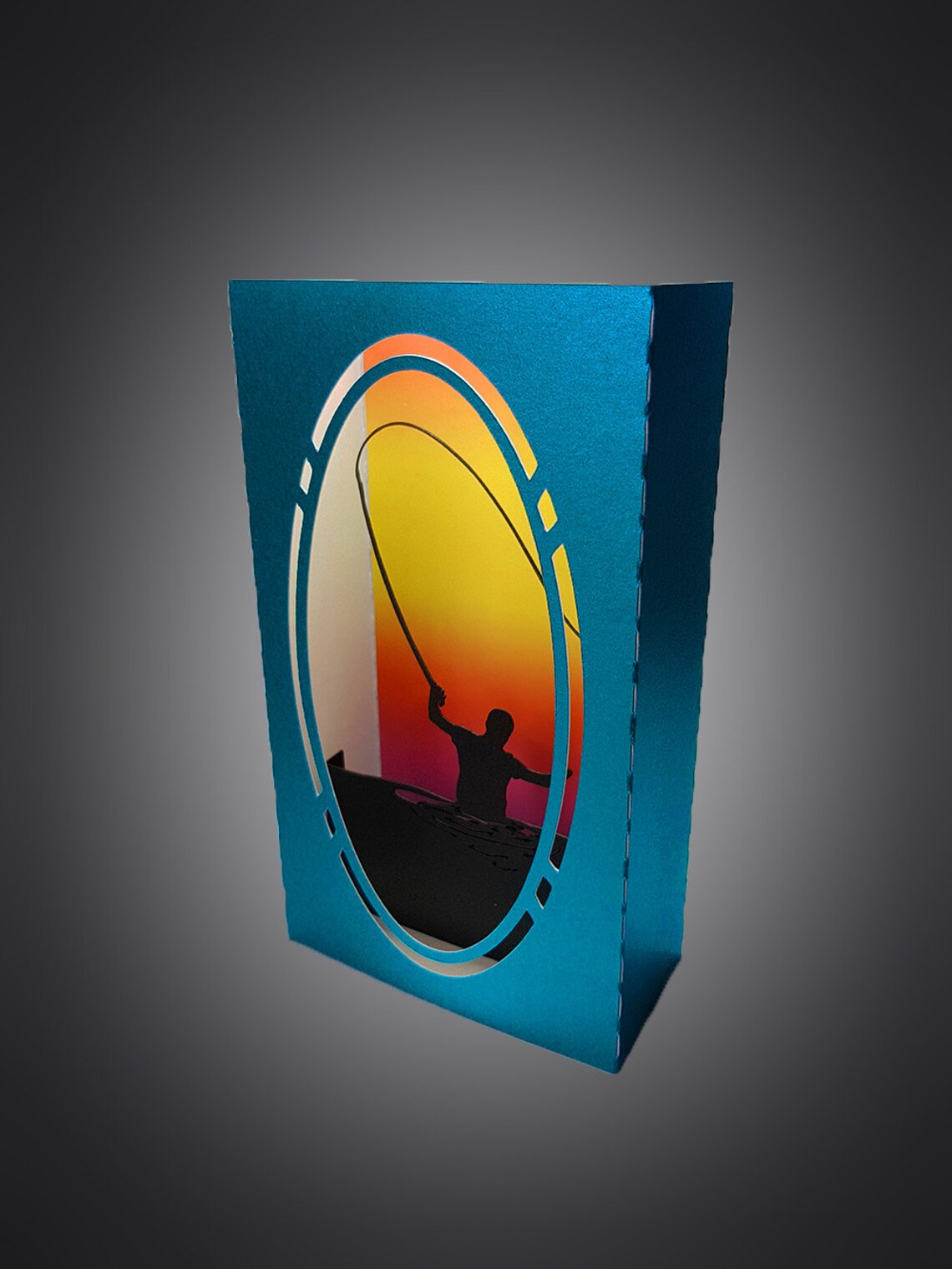 Fisherman Box Card Template - Etsy UK