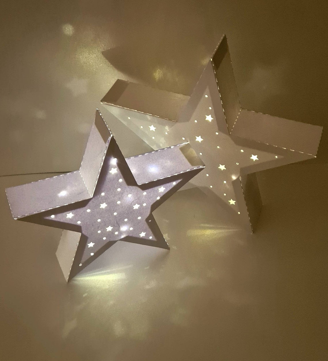 3D Star Lantern Digital Download | Etsy