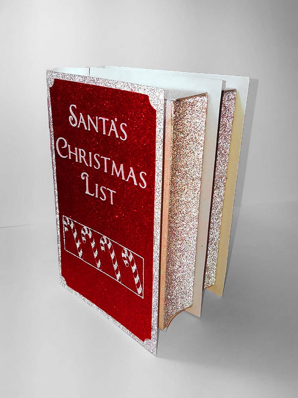 Santas Christmas List Book Box Digital Template - Etsy