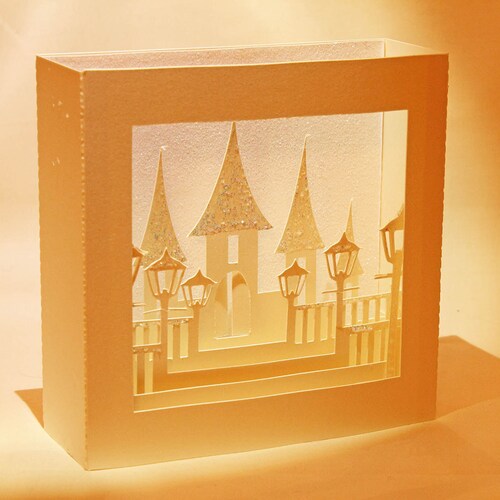 3D SVG PDF Pop up Layered Card Magical Castle - Etsy