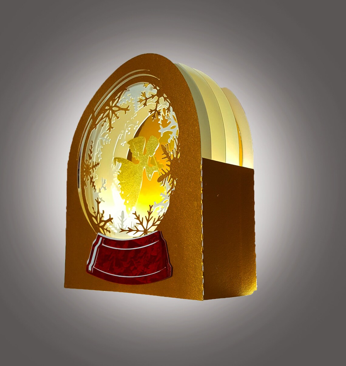 Snow Globe Card Angles Template - Etsy UK