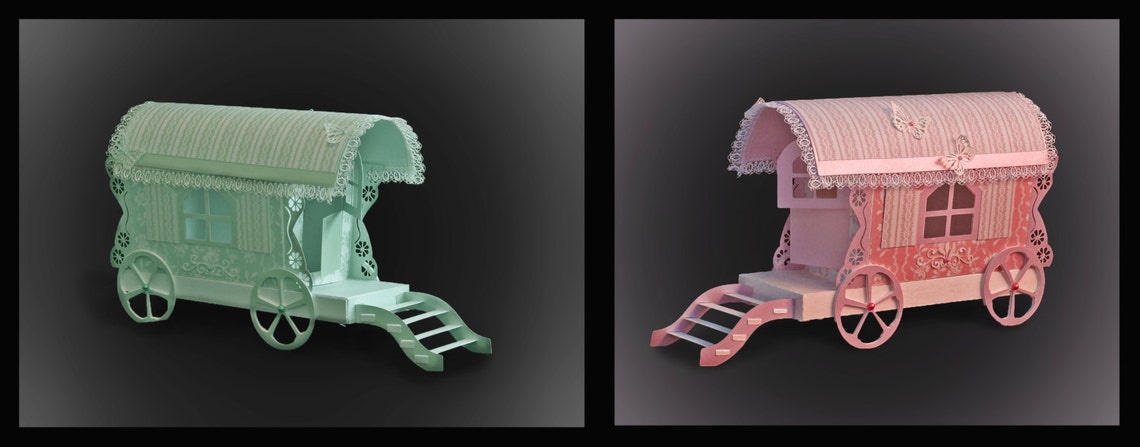 3D SVG Gypsy/travellers Caravan SVG Digital Downlaod - Etsy UK