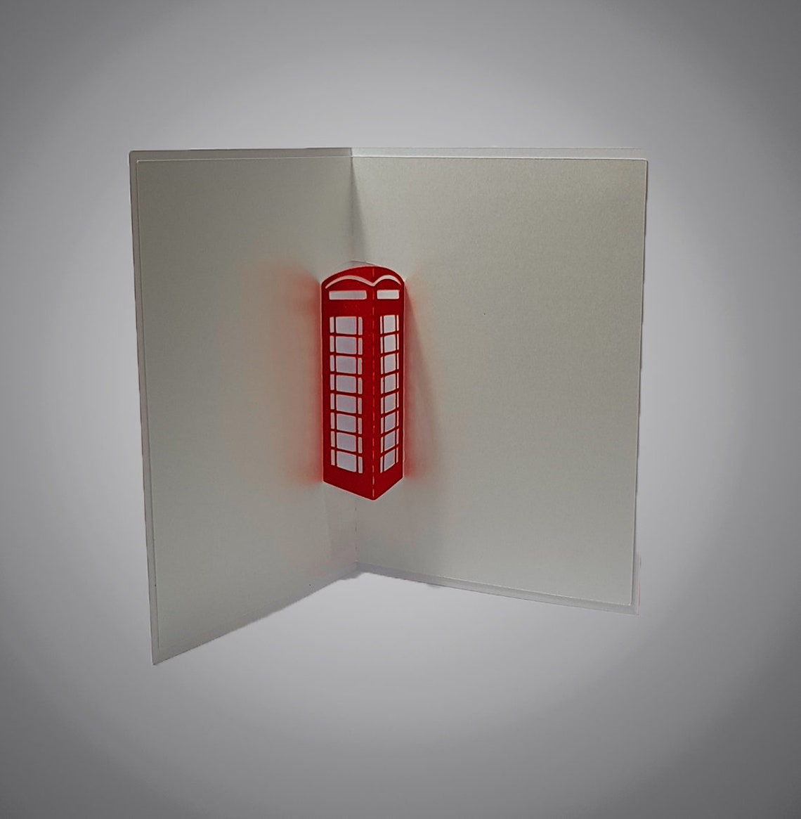 Telephone Box Pop Out Card Template - Etsy