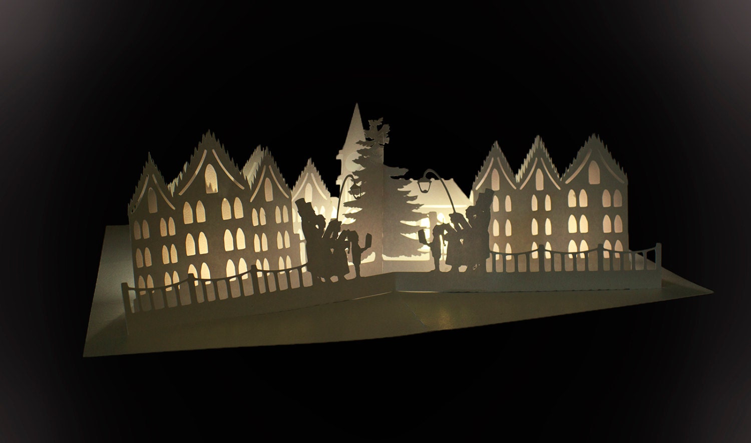 Set of 4 Pop up Designs Cold Winter Night Selection - Etsy Australia