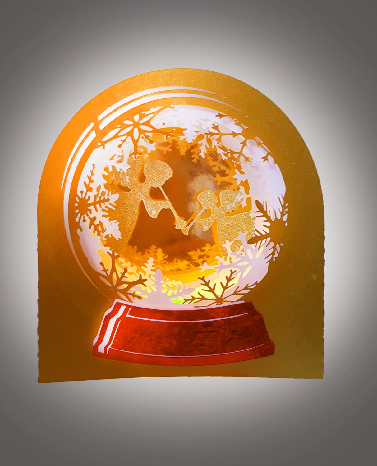 Snow Globe Card Angles Template - Etsy UK